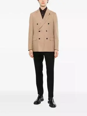 LARDINI Double-breasted Peak-lapels Blazer