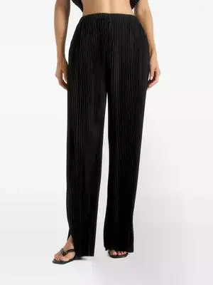 Manière De Voir Lila In Pleated Wide-leg Trousers