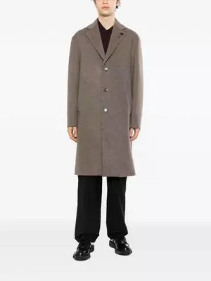 LARDINI Single-breasted Notched-lapels Coat