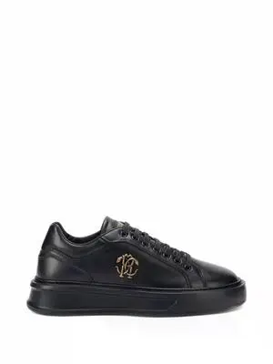 Roberto Cavalli Logo-plaque Platform Sneakers - Black