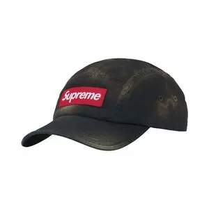 Supreme Overdyed Camp Cap - Black