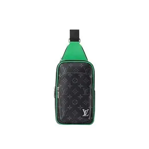 LOUIS VUITTON Avenue Slingbag Pm Monogram Midnight Canvas/bamboo Green