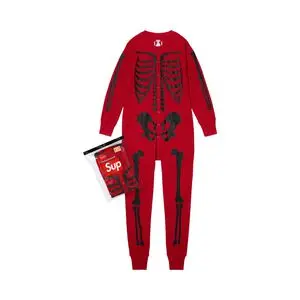 Supreme X Hanes Bones Thermal Union Suit - Red