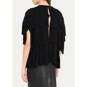 HAIKURE Natalia Tiered Fringe Wool Top