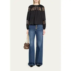 Ulla Johnson Charlotte Mini Dyed Hair & Leather Shoulder Bag - Leopard