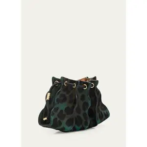 Ulla Johnson Adria Small Leather & Dyed Hair Crossbody Bag