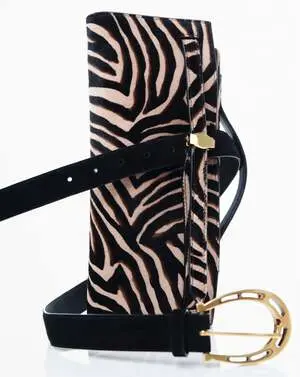 Veronica Beard Zebra Dash Clutch