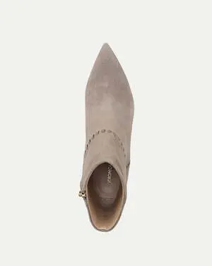 Veronica Beard Lisa Whipstitch Mid-heel Ankle Boot