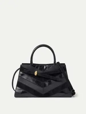 Veronica Beard Chevron Dash Bag - Black