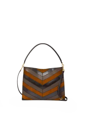 Veronica Beard Chevron Vida Shoulder Bag