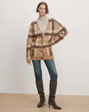 Veronica Beard Covey Plaid Cardigan