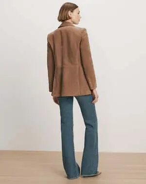Veronica Beard Oria Suede Dickey Jacket