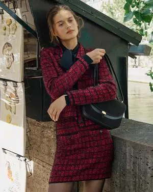 Veronica Beard Blanche Knit Tweed Jacket