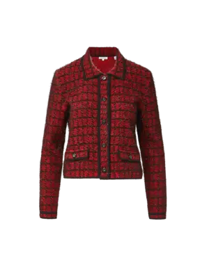 Veronica Beard Blanche Knit Tweed Jacket