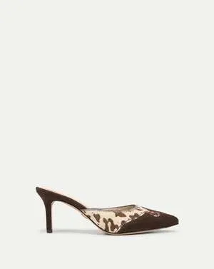 Veronica Beard Lisa Western Mule - Brown Multi