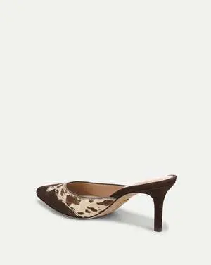 Veronica Beard Lisa Western Mule - Brown Multi