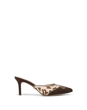 Veronica Beard Lisa Western Mule - Brown Multi