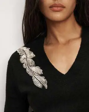 Veronica Beard Saelith Beaded Sweater