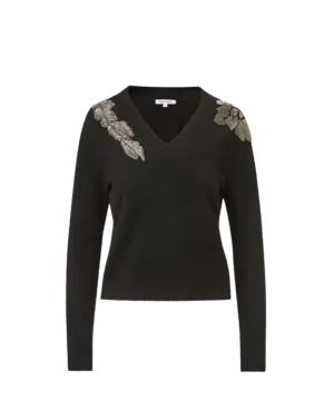 Veronica Beard Saelith Beaded Sweater