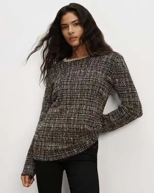 Veronica Beard Sarika Tweed Pullover