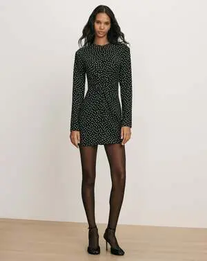 Veronica Beard Elina Polka-dot Mini Dress