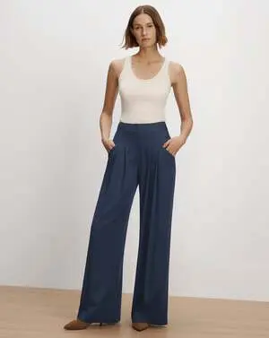 Veronica Beard Tyrell Wide-leg Pant