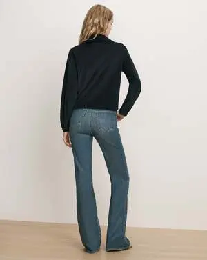 Veronica Beard Issa Long-sleeve Polo Shirt