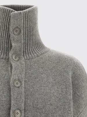Extreme Cashmere Turtleneck Cardigan In Pure Cashmere With Button Closure