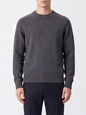 Extreme Cashmere Pure Cashmere Crewneck Sweater With Ribbed Trims - Grey