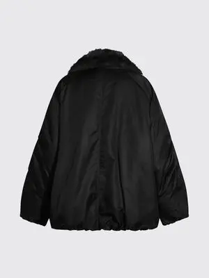 STAND STUDIO Thilda Recycled Nylon Bomber Jacket With Fur Collar