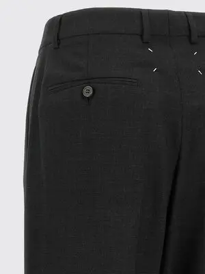 MAISON MARGIELA Wide-leg Tailored Wool Trousers With Four Stitches