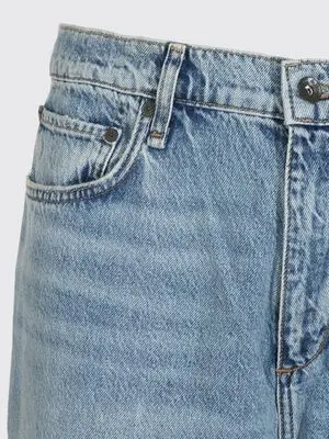 RAG&BONE Baggy Fit Cotton Jeans With Button And Zip Fly