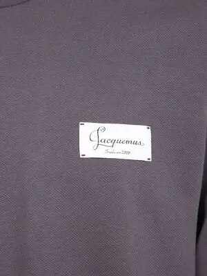 Jacquemus Contrast Logo Cotton T-shirt With Dropped Shoulders