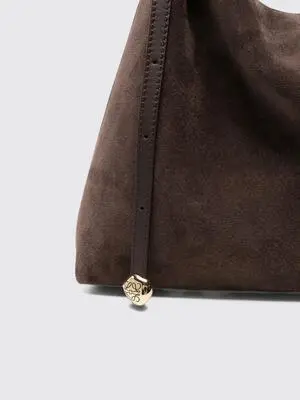 Loewe Scarf Suede Calfskin Shoulder Bag With Decorative Knot