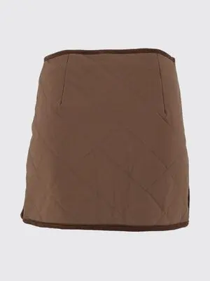 ELEH Quilted Stretch-nylon Pencil Mini Skirt With Mid-rise