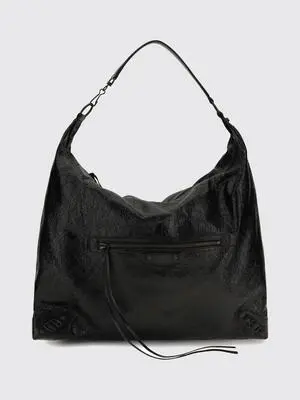 Balenciaga Le City Arena Lambskin Shoulder Bag With Studs - Black