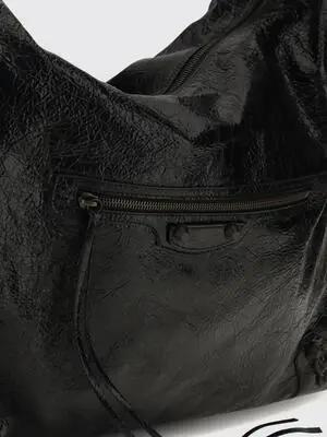 Balenciaga Le City Arena Lambskin Shoulder Bag With Studs