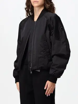 Moose Knuckles Relaxed Fit Polyester Bomber Jacket With Logo Patch