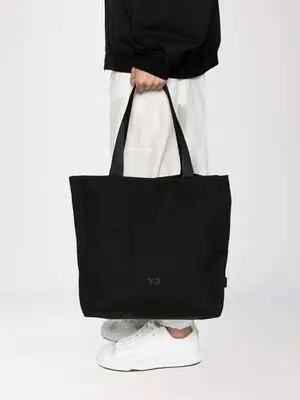 Y3 Polyamide Tote Bag With Double Handle And Tonal Logo