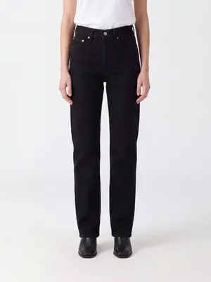 LEVI'S Ribcage High-waisted Wide Leg Jeans In Recycled Denim Black