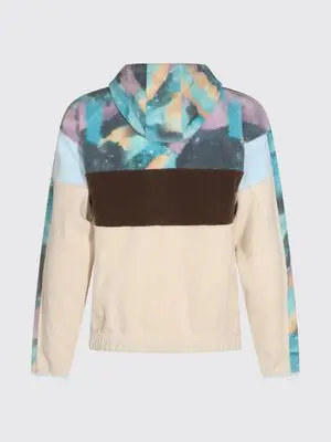 MAUNA KEA Abstract Pattern Fleece Hooded Sweatshirt