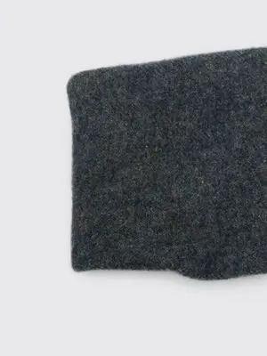 CORTANA Minimalist Wool And Cotton Blend Headband - Navy