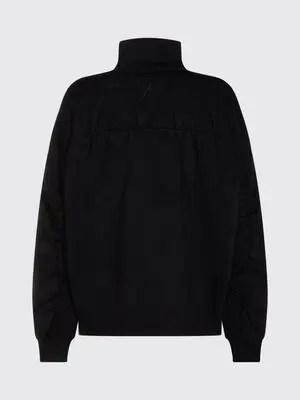THOM KROM Half-zip High Neck Sweatshirt In Cotton Blend
