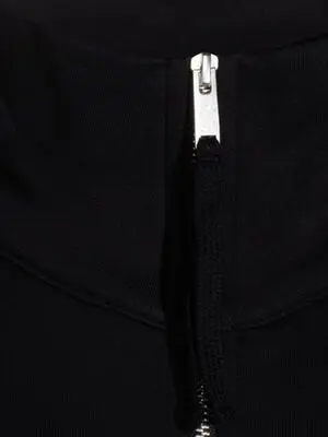 THOM KROM Half-zip High Neck Sweatshirt In Cotton Blend