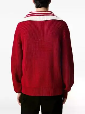 Filling Pieces Quarter-zip Ribbed Sweater
