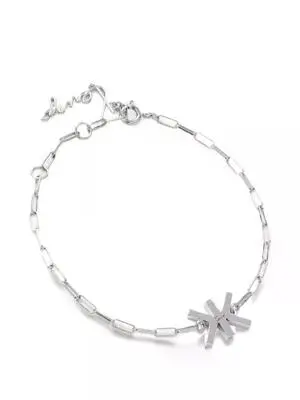 Kenzo Logo-charm Paperclip-link Bracelet