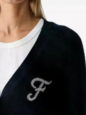From Future Bead-embellished V-neck Cardigan