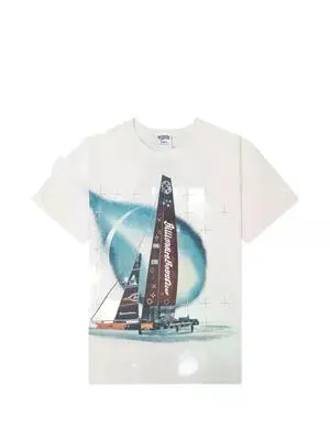 BILLIONAIRE BOYS CLUB World Cup Short-sleeve Cotton T-shirt - Neutrals