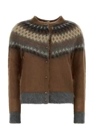 MM STUDIO Mm Studio Embroidered Mini Cardigan In Nylon Blend
