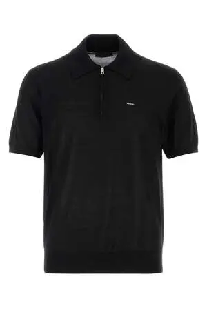 Prada Wool Polo Shirt - Black